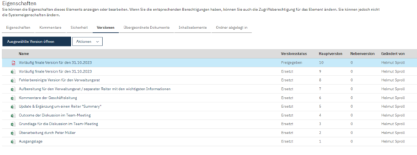 Versionierung von Dokumenten leicht verständlich erklärt